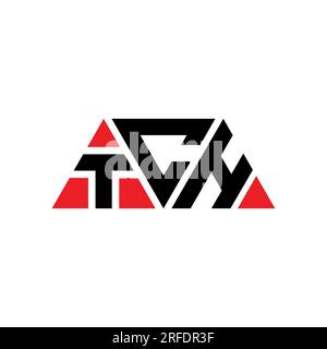 Logo mit dreieckigem TCH-Buchstaben und dreieckiger Form. TCH-Dreieck ...