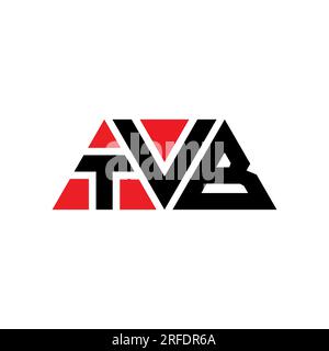 TVB-Logo mit Dreiecksbuchstaben und Dreiecksform. TVB-Dreieck-Logo ...