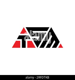 TSM-Logo mit Dreiecksbuchstaben und Dreiecksform. TSM-Dreieck-Logo ...
