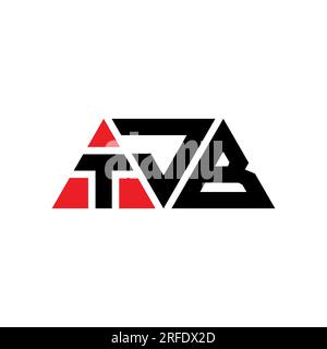 TJB-Logo mit Dreiecksbuchstaben und Dreiecksform. Monogramm mit TJB ...