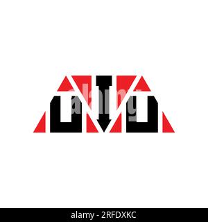 UIU-Logo mit Dreiecksbuchstaben und Dreiecksform. UIU-Dreieck-Logo ...