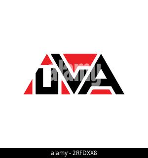 ULA-Logo mit Dreiecksbuchstaben und Dreiecksform. Monogramm mit ULA ...