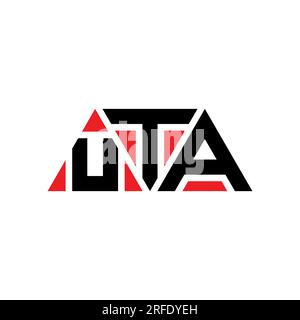 Logo mit UTA-Buchstaben und Polygonform. UTA-Polygon- und ...