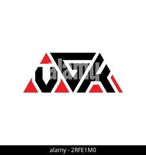 VGK-Logo mit Dreiecksbuchstaben und Dreiecksform. Monogramm mit VGK ...