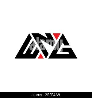 WNG-Logo mit Dreiecksbuchstaben und Dreiecksform. Monogramm mit WNG ...