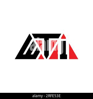 WTI-Logo mit Dreiecksbuchstaben und Dreiecksform. Monogramm mit WTI ...