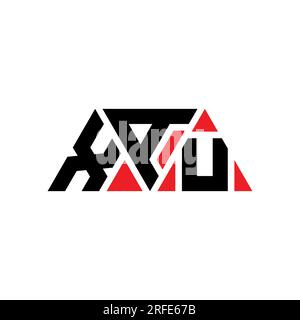 XAU-Logo mit Dreiecksbuchstaben und Dreiecksform. Monogramm mit XAU ...