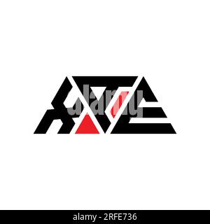 Logo mit XAE-Dreiecksbuchstaben und Dreiecksform. Monogramm mit XAE ...
