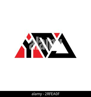 YMJ-Logo mit Dreiecksbuchstaben und Dreiecksform. Monogramm mit YMJ ...