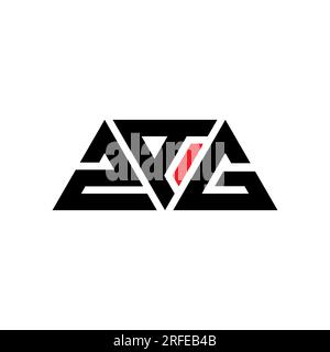 Logo mit ZACKENMUSTER und Polygonform. Monogramm mit ZAG-Polygon-Logo ...