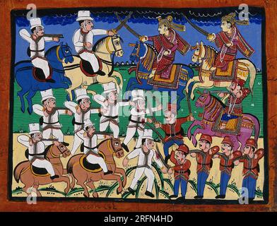 Königin Lakshmibai oder Laxmibai, der Rani von Jhansi (1828-1858) war eine indische Königin, die ...