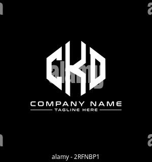 CKD-Logo in Polygonform. CKD-Polygon- und würfelförmiges Logo. CKD ...