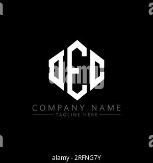 LOGO MIT DEC-Buchstaben und Polygonform. DEC-Polygon- und ...