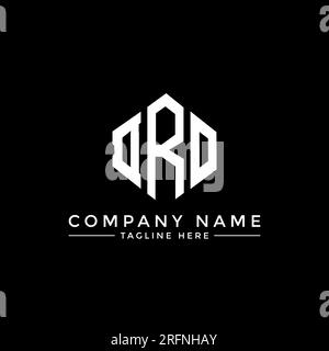 LOGO mit DRO-Buchstaben und Polygonform. DRO-Polygon- und ...