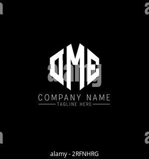 DME-Logo in Polygonform. DME-Polygon- und würfelförmiges Logo. DME ...
