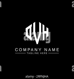 Logo mit DVH-Buchstaben und Polygonform. DVH-Polygon- und ...