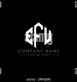 Logo mit EFU-Buchstaben und Polygonform. EFU-Polygon- und ...