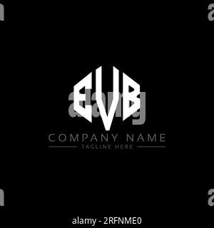 Logo mit Buchstaben „EVB“ in Polygonform. Logo in Form von EVB-Polygon ...