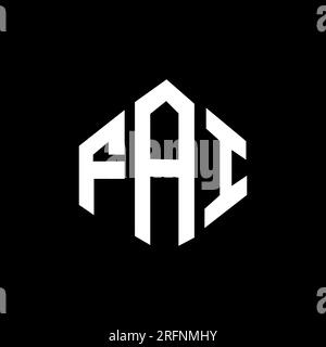 Logo mit FAI-Buchstaben und Polygonform. FAI Polygon- und ...