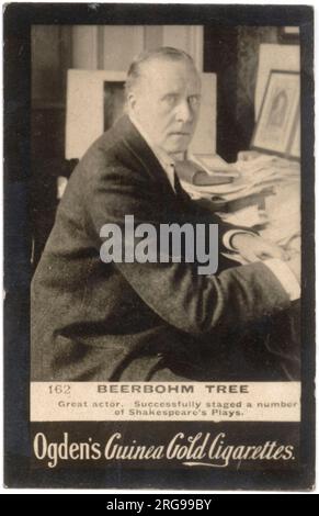Sir Herbert Beerbohm Tree. (1852-1917), Schauspieler und Intendant. Als ...