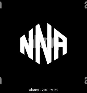 Logo mit NNA-Buchstaben und Polygonform. NNA-Polygon- und ...