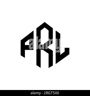 Logo mit PRL-Buchstaben und Polygonform. PRL-Polygon- und ...