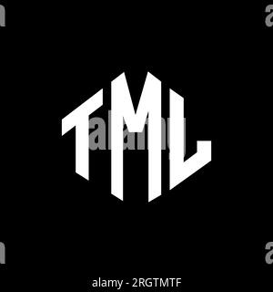 Logo mit TML-Buchstaben und Polygonform. TML-Polygon- und ...