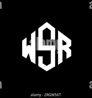 Logo mit WSR-Buchstaben und Polygonform. WSR-Polygon- und ...