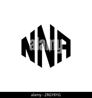 Logo mit NNA-Buchstaben und Polygonform. NNA-Polygon- und ...