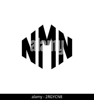 Logo mit NMN-Buchstaben und Polygonform. NMN-Polygon- und ...