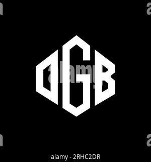 OGB-Logo in Polygonform. OGB-Polygon- und würfelförmiges Logo. OGB ...