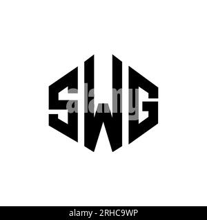 SWG-Logo in Polygonform. SWG-Polygon- und würfelförmiges Logo. SWG ...