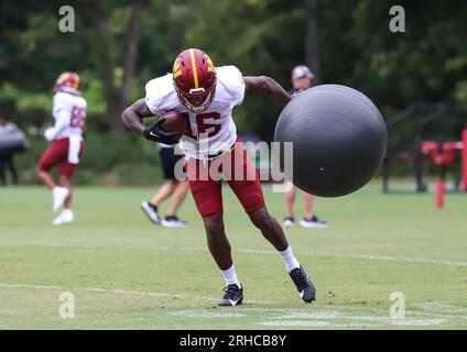 Washington Commanders Wide Recepever Byron Pringle (16), der am 8 ...