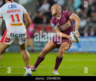 Dean Hadley #22 von Hull KR während des Spiels Salford Red Devils vs ...