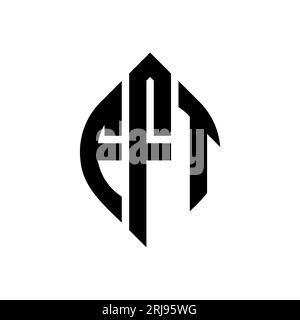 FFT kreisförmiges Logo mit Kreis- und Ellipsenform. FFT ...