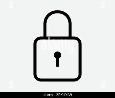 Sicherheit Sperre gesperrt Symbol Abbildung Design Vektorgrafik Stock ...