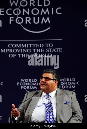 Kuwait Danish Dairy Company Chairman Mohammed Jaffar talks to an AP ...