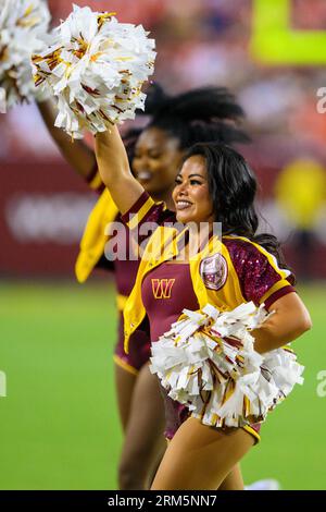 26. August 2023: Washington Commanders Tight End Logan Thomas verlässt ...