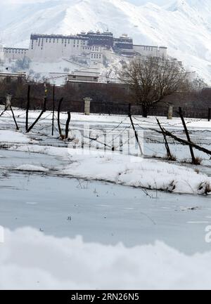 (150213) -- LHASA, 13. Februar 2015 -- Foto aufgenommen am 13. Februar ...