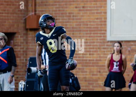31. August 2023: Wake Forest Demon Deacons Wide Receiver Wesley Grimes ...