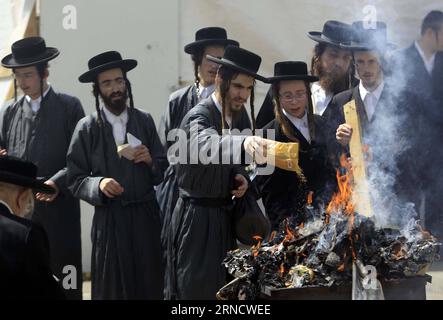 Vorbereitungen für das Passah-fest in Jerusalem, Israel (160422 ...