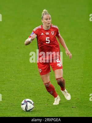 Cardiff, Wales. 26. September 2023. Hayley Ladd aus Wales kämpft beim ...