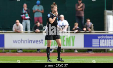 Bremen, Deutschland. September 2023 30. v.li.: Mara Alber (TSG 1899 Hoffenheim, 11) und Hanna ...