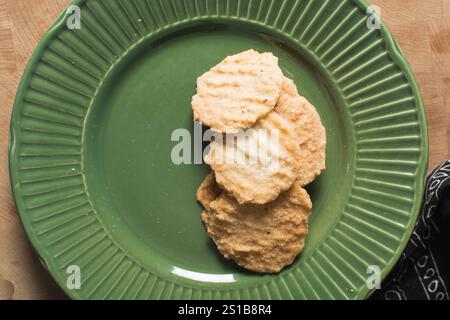Blick von oben auf Gurundi-Chips, Blick von oben auf nigerianische ...