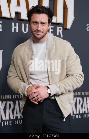 Aaron Taylor-Johnson präsentiert am 3. Dezember 2024 in Madrid den Film ...