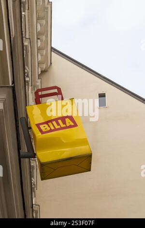 Logo der Firma Billa Stockfotografie - Alamy
