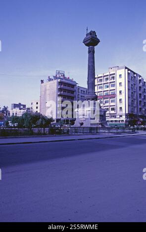 Bronzesäule am Marjeh-Platz, Damaskus, Syrien Stockfotografie - Alamy