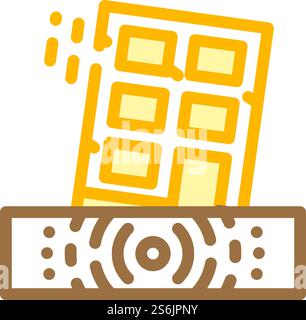 Karst Sinkhole Katastrophe Farbe Symbol Vektor. Karst-Sinkhole ...