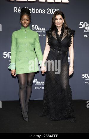 Melodie Simina und Laeticia Casta nehmen am 20. Januar 2025 im Pavillon ...