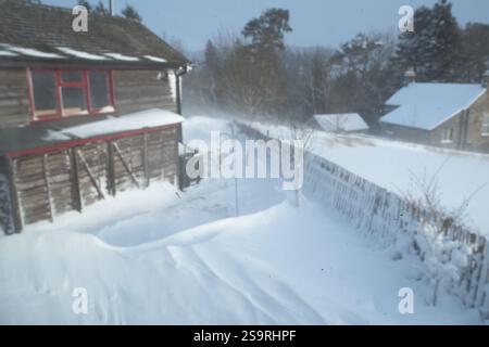 Blizzard Conditions, Februar 2018 Beast from the East Storm, nahe ...